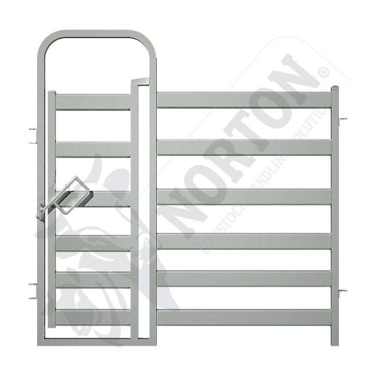 PORTABLE GRAZIER OVAL RAIL MAN GATE PANEL - Norton Livestock Handling ...