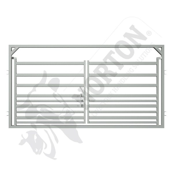 PORTABLE 9 BAR OVAL RAIL GATE - Norton Livestock Handling Solutions