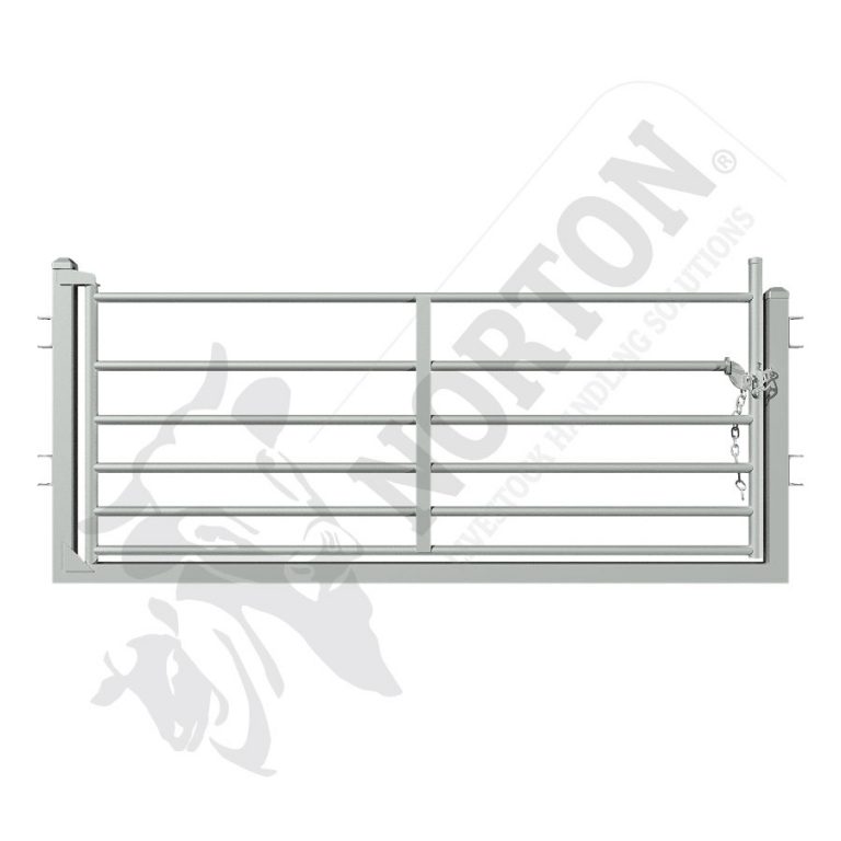 SEMI PERMANENT ROUND PIPE SHEEP GATE- norton livestock handling solutions