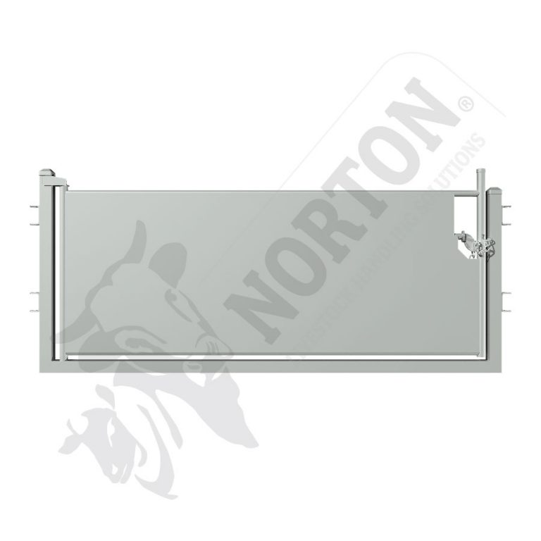 SEMI PERMANENT ROUND PIPE SHEEP GATE SHEETED - norton livestock ...